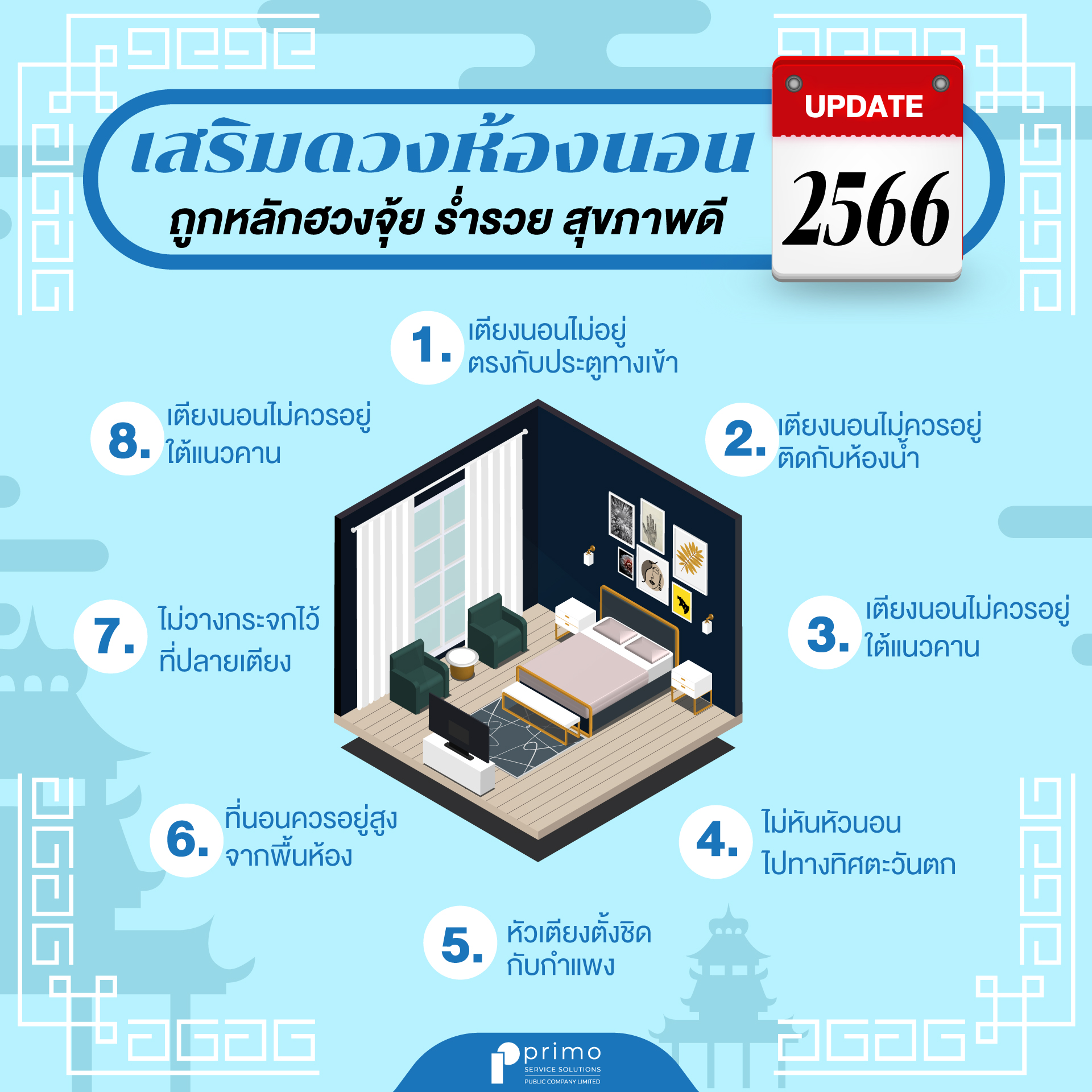 เปิดตำรา ฮวงจุ้ยห้องนอน เสริมดวงถูกหลัก ร่ำรวย สุขภาพดี อัพเดท2566